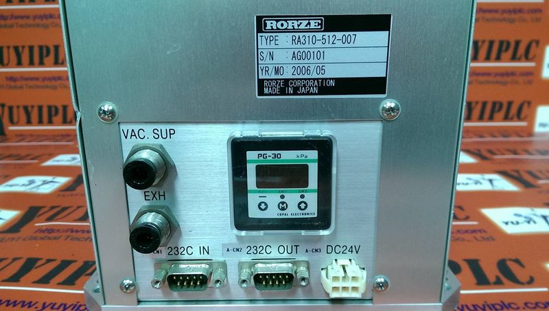 RORZE RA310-512-007 WAFER ALIGNER PREALIGNER ROBOT - PLC DCS SERVO Control MOTOR POWER SUPPLY ...